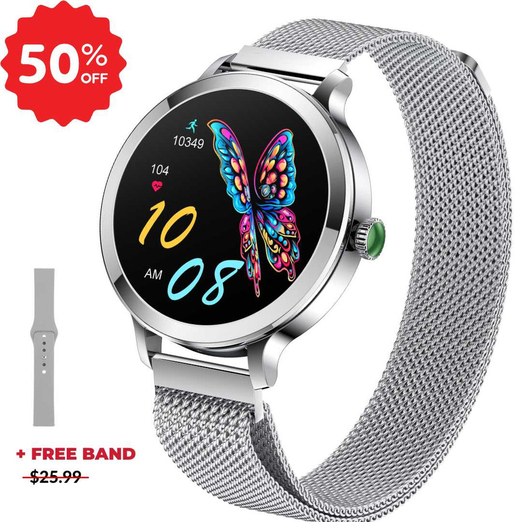 Galaxy™ Gold Smartwatch – NEW Easy-On Magnetic Loop 50% OFF - Smart ...
